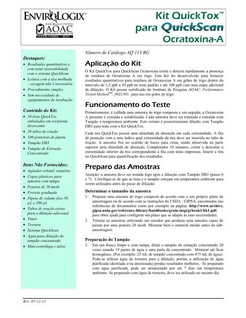 Quickscan System Envirologix Field Services Archives | Illinois Crop