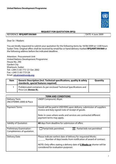 UNDP Sudan Intranet - United Nations Development Programme