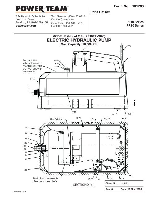 ELECTRIC HYDRAULIC PUMP - Power Team