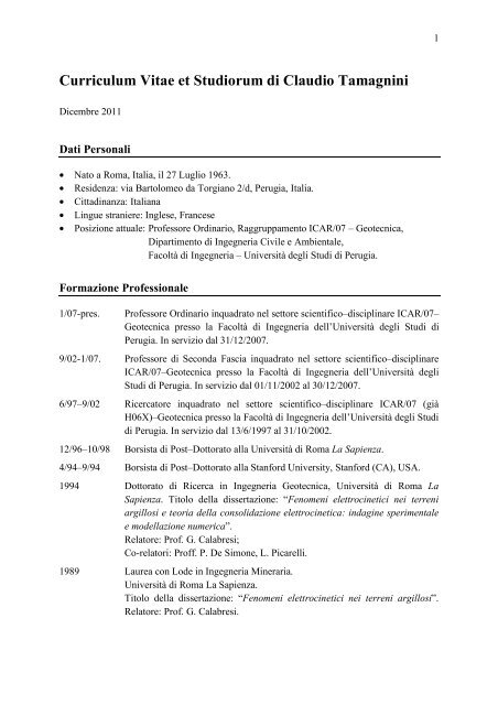 Tamagnini Claudio Perugia Um ALERT PhD Prize Winners | Alert