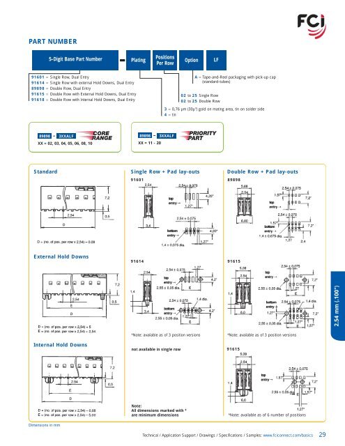 2.54 mm (.100") Dubox LOW