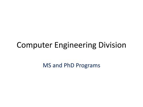 MSEE Master of Science in Electrical Engineering