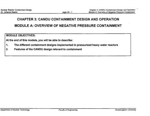 chapter 3: candu containment design and operation ... - Canteach