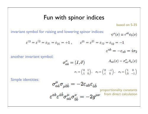 Fun with spinor indices
