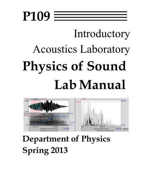 Lab Manual - Department of Physics - Indiana University