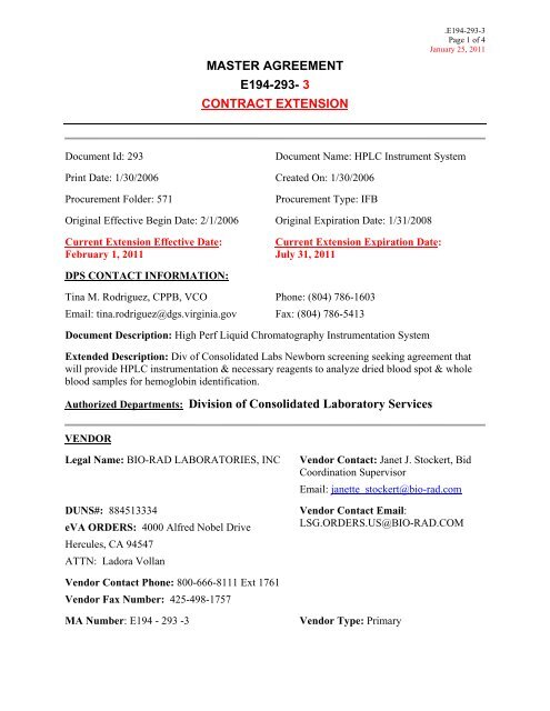 Master Agreement Template