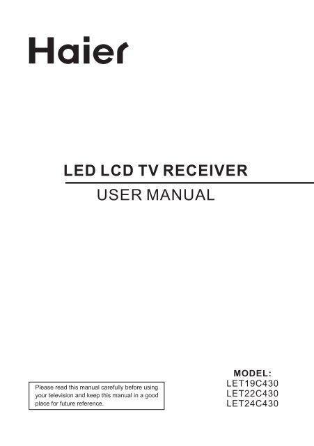 led lcd tv receiver - Haier.com