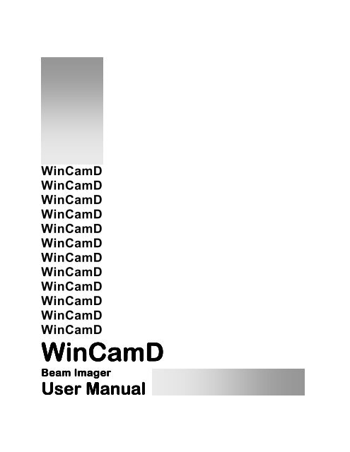 DataRay WinCamD User Guide