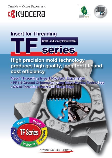 TF Series Insert for Threading - Kyocera