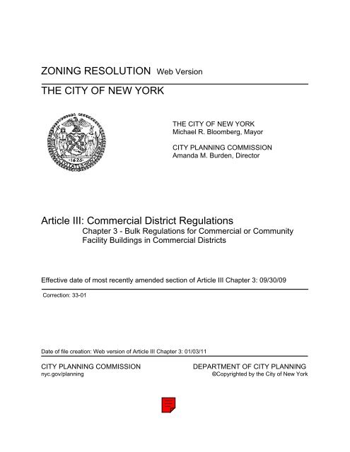 NYC Zoning Code