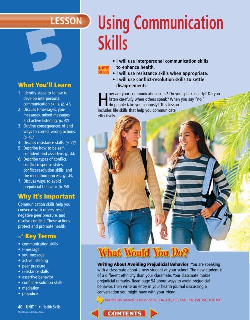 Lesson 5 Using Communication Skills - Epsilen