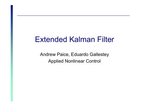 Extended Kalman Filter