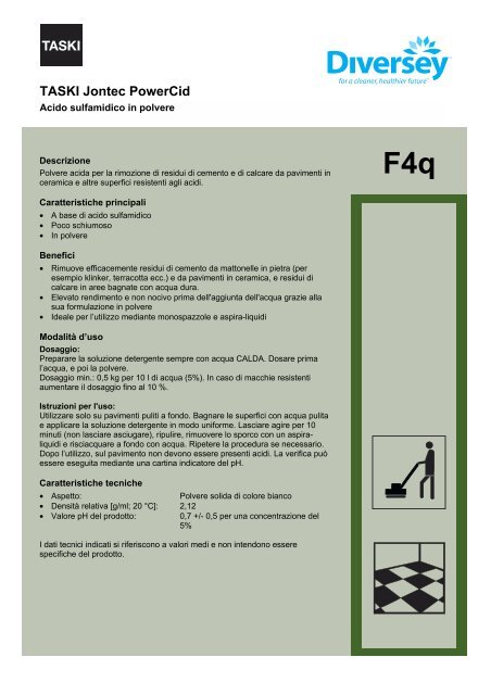 F4q TASKI Jontec PowerCid