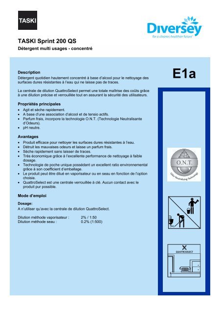 E1a TASKI Sprint 200 QS