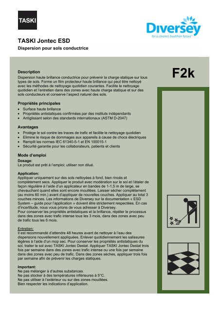 F2k TASKI Jontec ESD