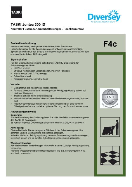 F4c TASKI Jontec 300 ID