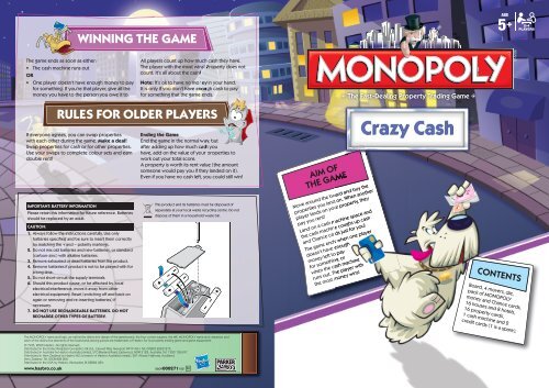 Monopoly Crazy Cash - Funskool