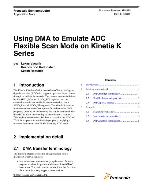 Using Dma To Emulate Adc Flexible Scan Mode On Kinetis K Series