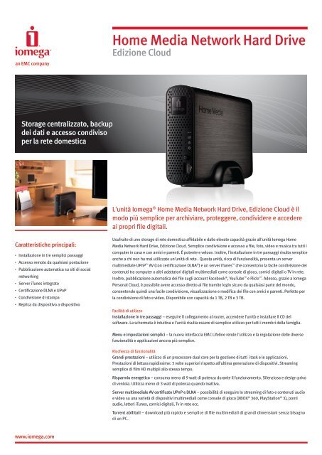 Home Media Network Hard Drive - Iomega