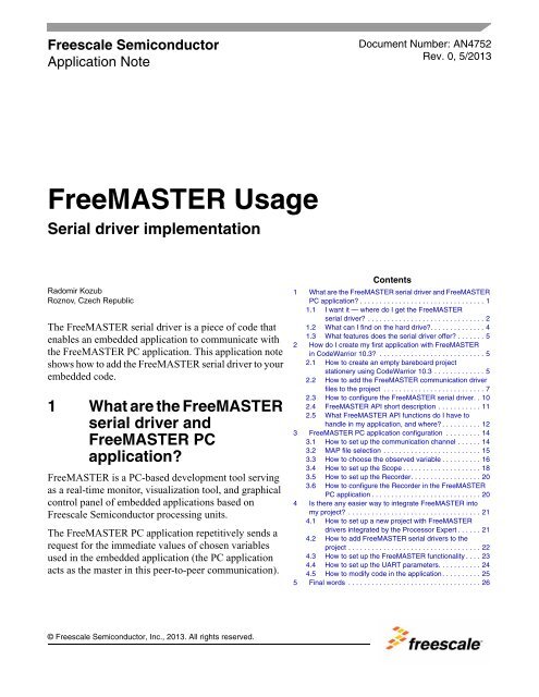 AN4752 - Freescale Semiconductor