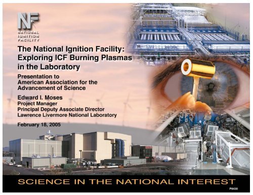 The National Ignition Facility