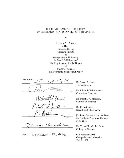 [Sample B: Approval/Signature Sheet] - MARS - George Mason ...