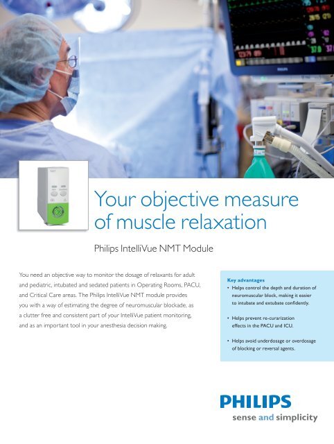 Your objective measure of muscle relaxation - Philips