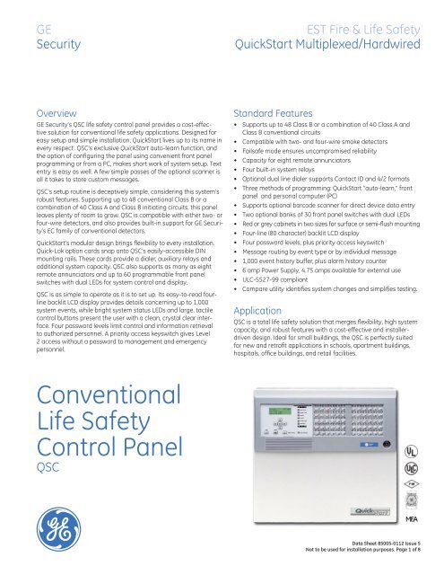 Conventional Life Safety Control Panel - Troy Life & Fire Safety