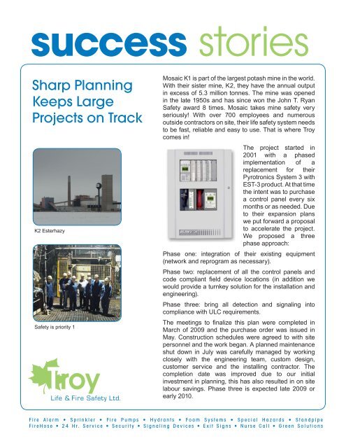 Esterhazy Case Study.pdf - Troy Life & Fire Safety