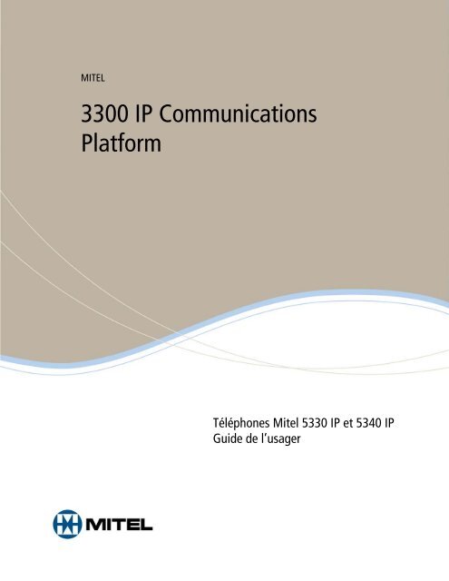 5330/5340 IP Phone Guide de l'usager - Mitel Edocs