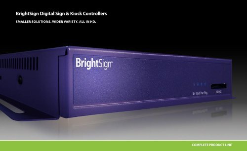 BrightSign Digital Sign & Kiosk Controllers