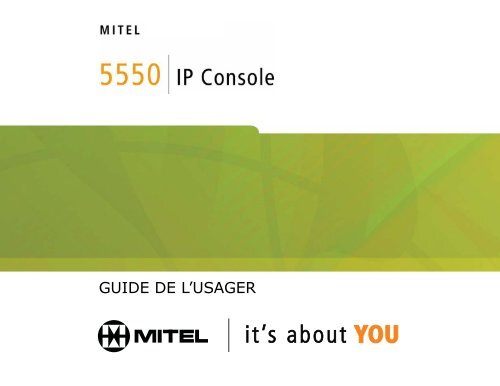 5550 IP Console.book - Mitel Edocs