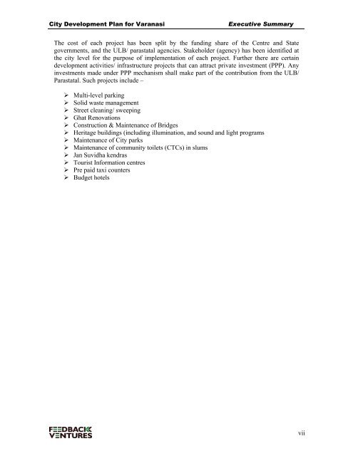 City Development Plan for