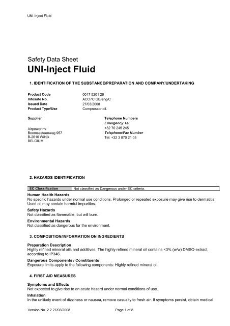 UNI-Inject Fluid