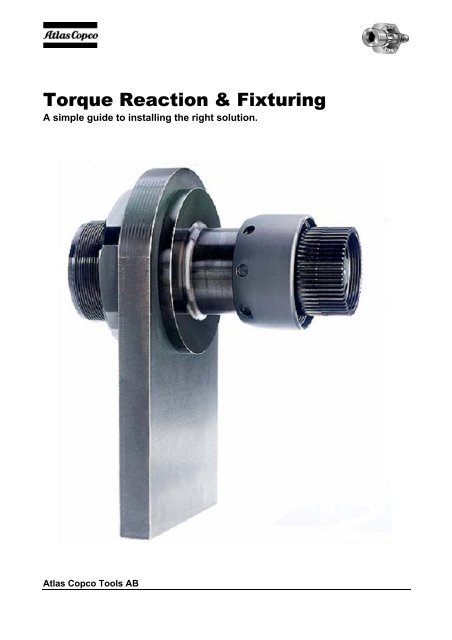 Torque Reaction & Fixturing - Atlas Copco