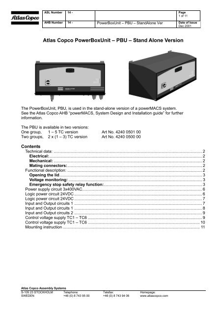 ASL & AHB - Atlas Copco