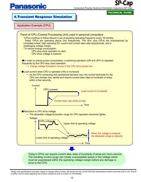 SP-AL Cap 2004 Technical Guide-052404.indd - Panasonic