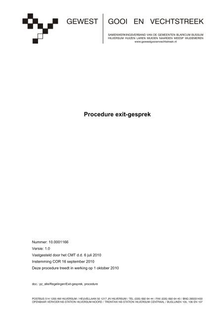 Procedure exit-gesprek [Klik hier om het document te downloaden]