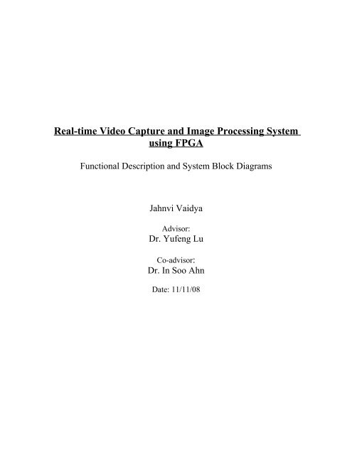 Functional Description & System Block Diagrams