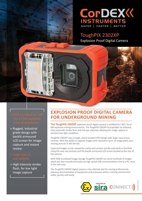 ToughPIX 2302XP Datasheet - CorDEX Instruments