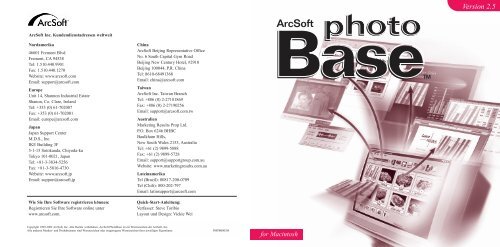 Version 2.5 - ArcSoft