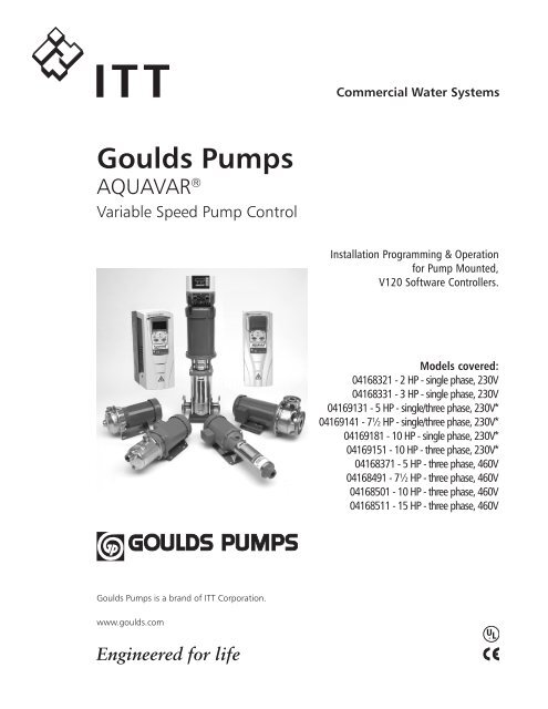 Aquavar Installation & Operation Manual