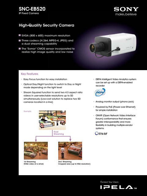 SNC-EB520 - Sony of Canada | Professional Solutions