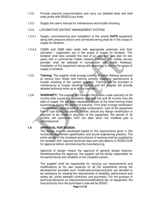 1.3.2 Provide required in