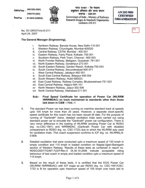 Page 1 of 6 11 - rdso - Indian Railway