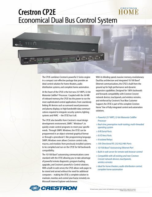 Crestron CP2E - AV-iQ