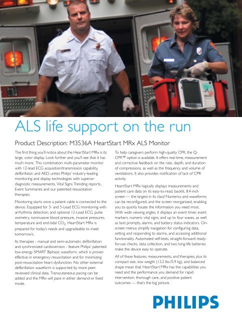 ALS life support on the run - Philips