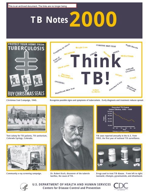 CDC History of Tuberculosis Control - Medical and Public Health ...