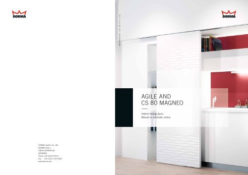 AGILE AND CS 80 MAGNEO — - Dorma