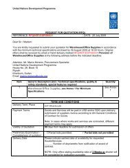 request for quotation (rfq) - UNDP Sudan Intranet - United Nations ...